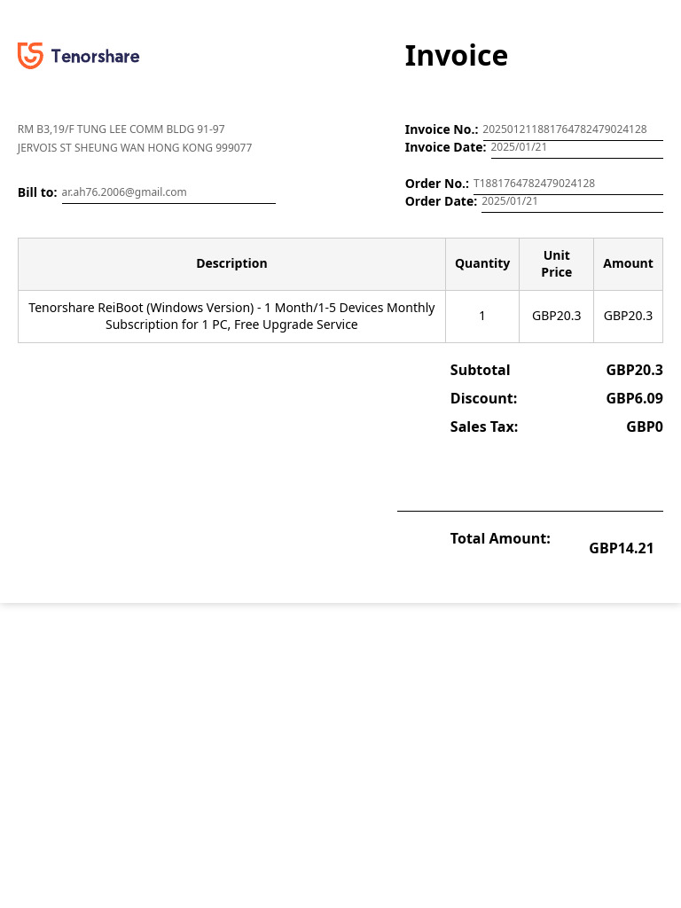 Gopo Online Bill Invoice Summary | PDF