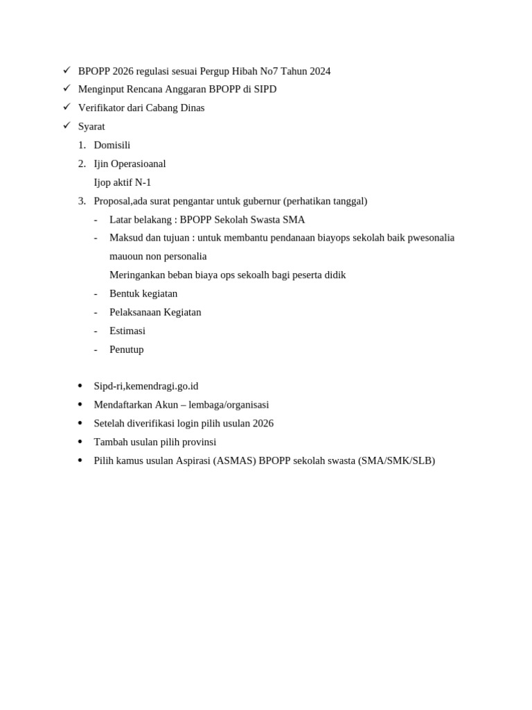 Note Bpopp 2026 | PDF