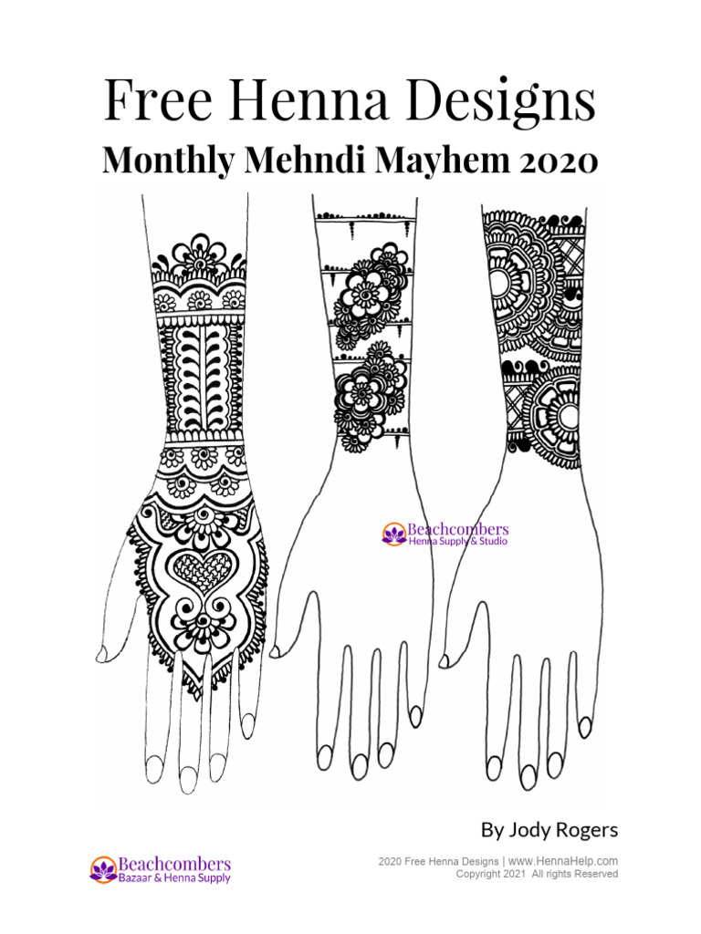 2020 MMM Free Henna Designs | PDF | Copyright | All Rights Reserved