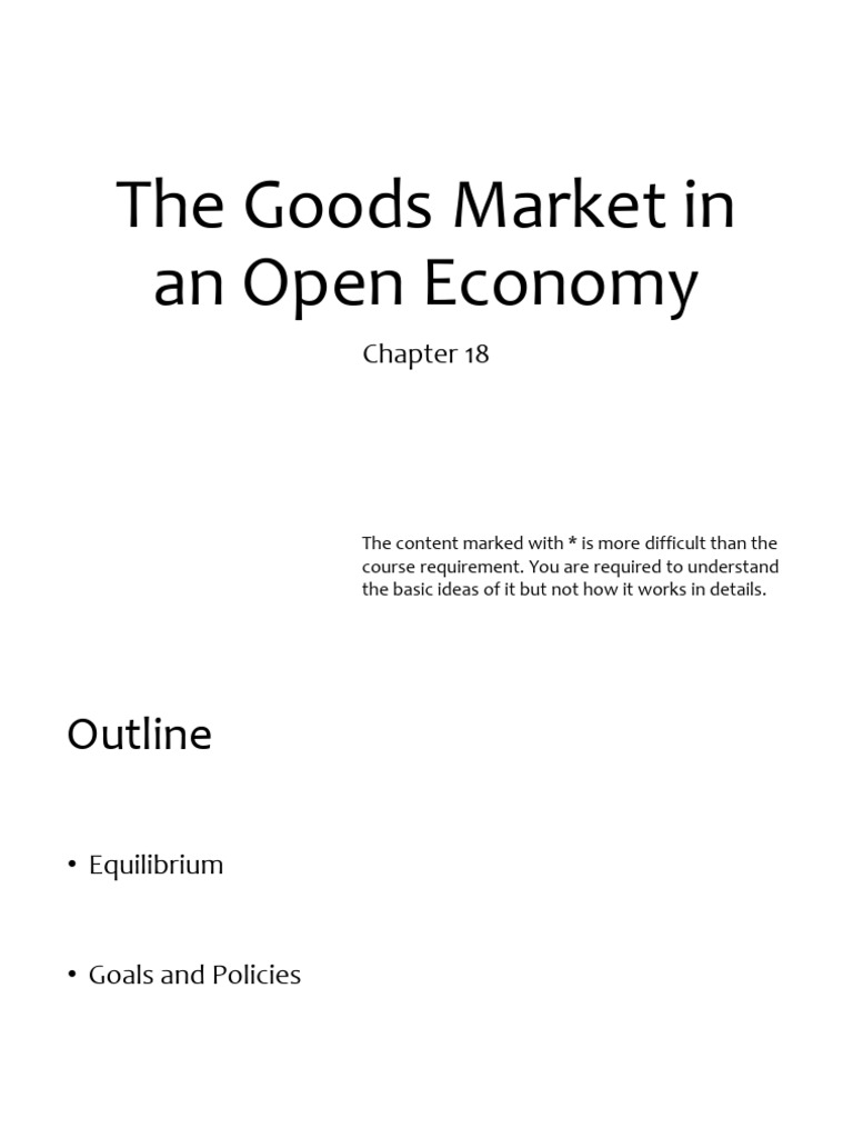 Open Economy Goods Market Dynamics | PDF | Balance Of Trade | Currency ...