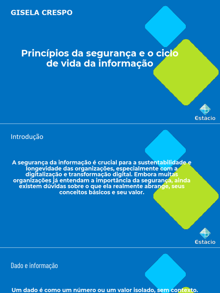 06-09 Principios de Seguran a Da Informa Ao Tema 2 1 | PDF | Criptografia de chave pública ...