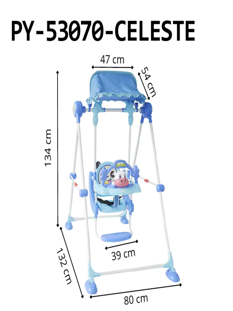 COLUMPIO PARA BEBE DISEÑO VAQUITA COLOR CELESTE CON SUS MEDIDAS | PDF