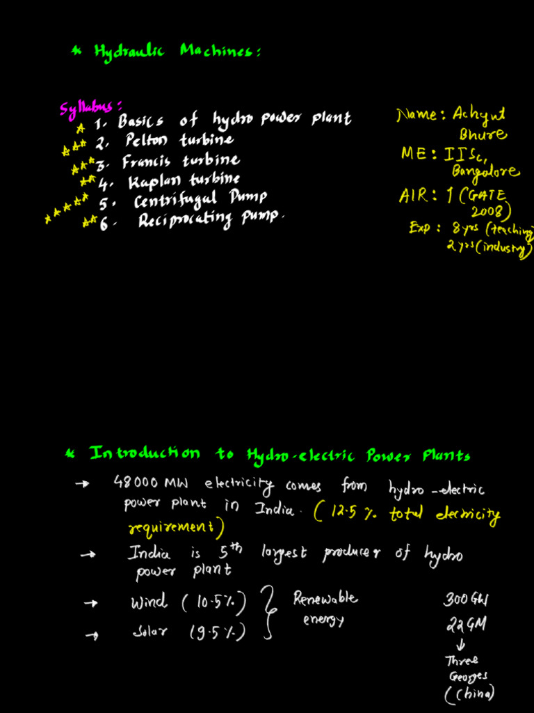 ESE HM Class Notes | PDF