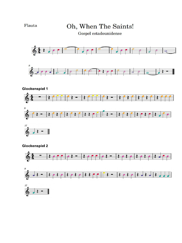 Oh, When The Saints! ORQUESTA | PDF