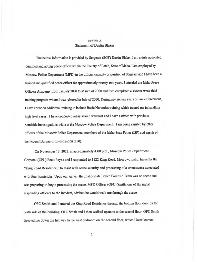 Dustin Blaker PCA | PDF