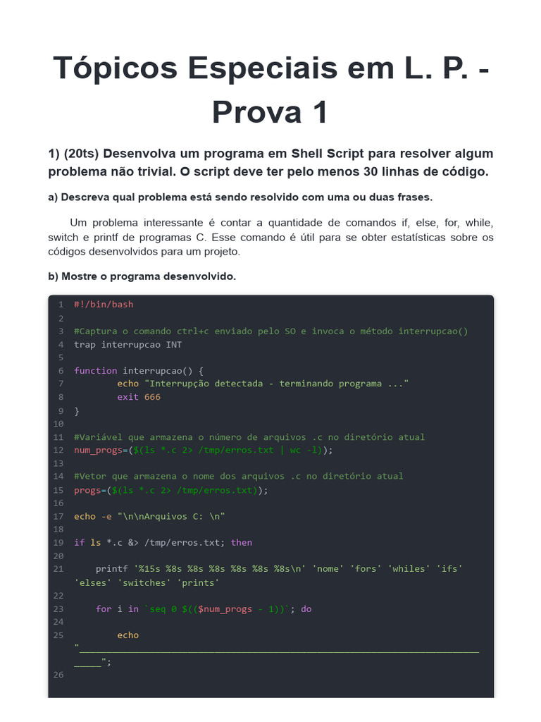 Prova Prática Linux 1 Pdf Informática Programação De Computadores
