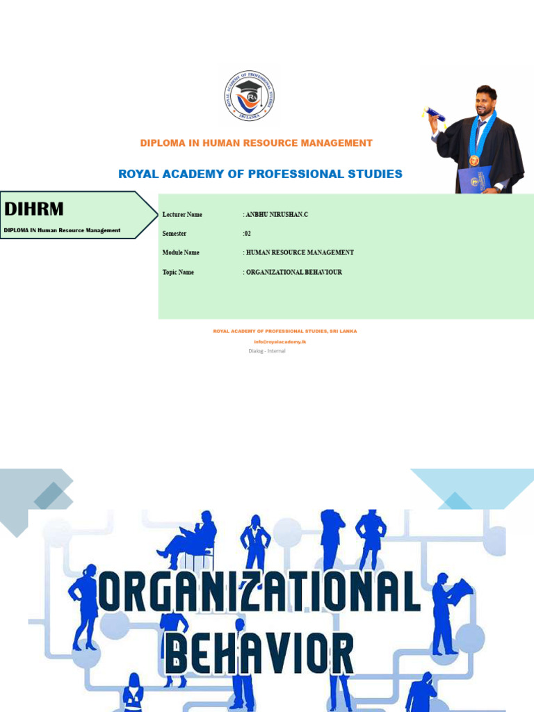 Organizational Behavior in HR Management | PDF