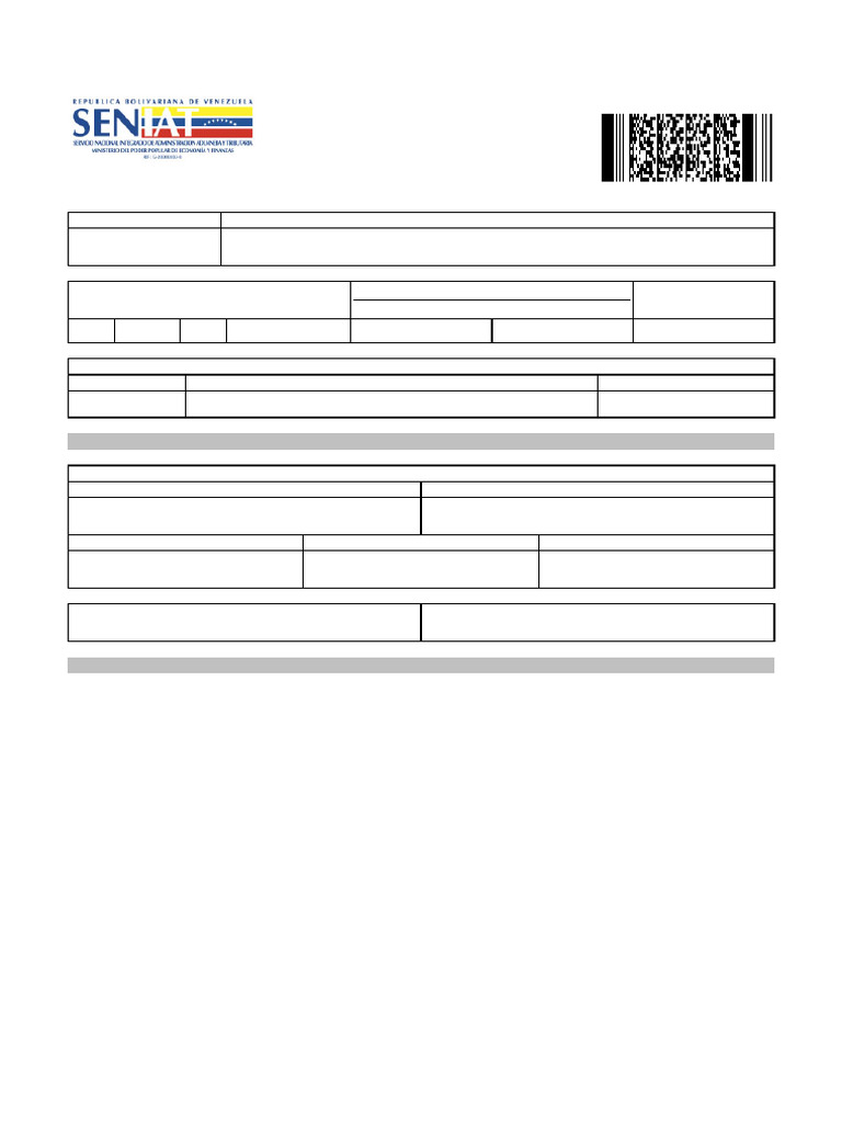Planilla Iva Seniat 2025 | PDF