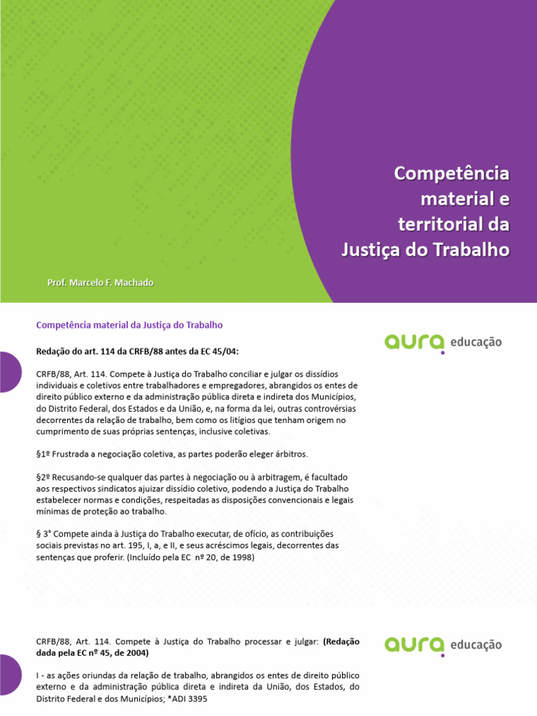 Aula 3 Modelo AURA - Compet Ncia Material e Territorial Da Vstom 2025-1 ...