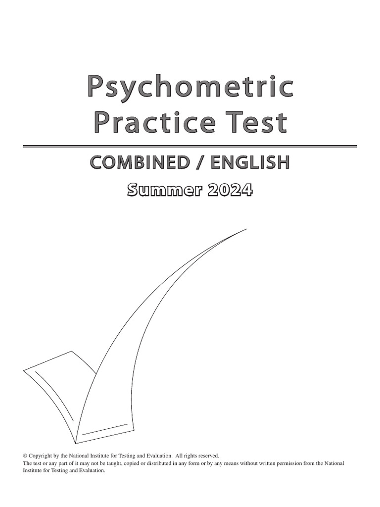 Psychometric Summer 2024 en Acc | PDF
