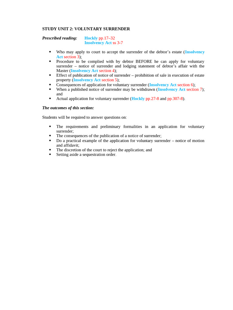 Study Unit 2 Aims _ Objectives | PDF