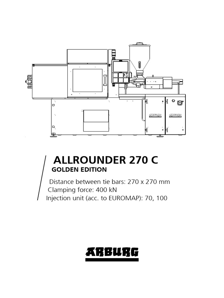 Arburg Allrounder 270 C Golden Edition | PDF | Plastic | Mechanical ...