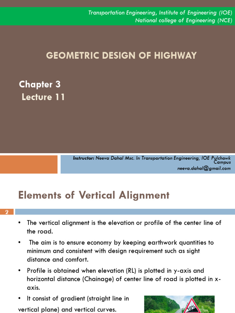 Lecture 11 - Geometric Design | PDF | Acceleration | Road