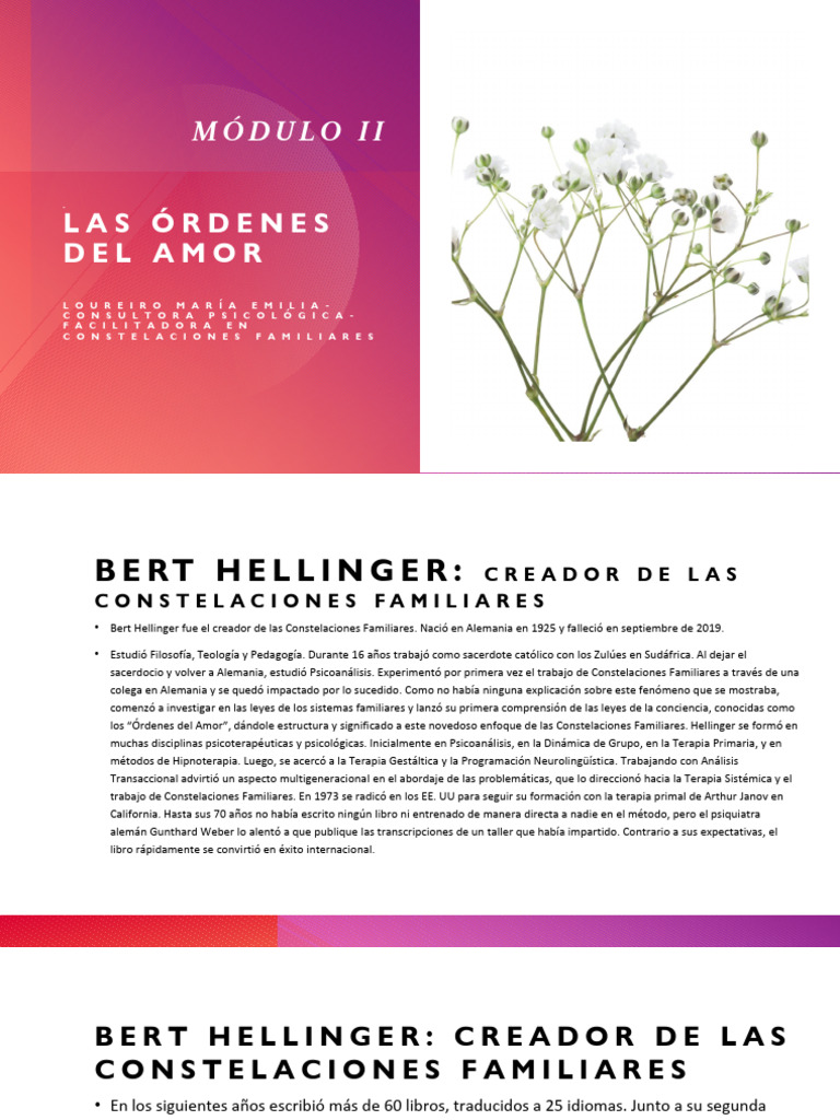 M-DULO 2 -LAS ORDENES DEL AMOR | PDF | Amor | Psicoterapia