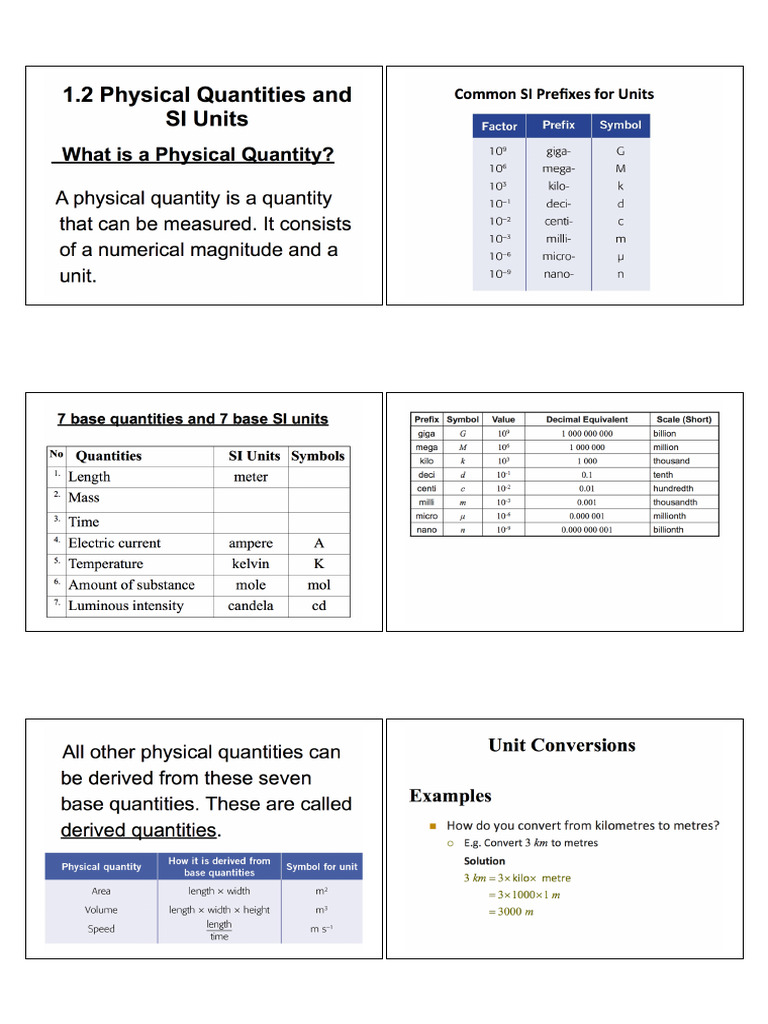 Physical Quantity | PDF