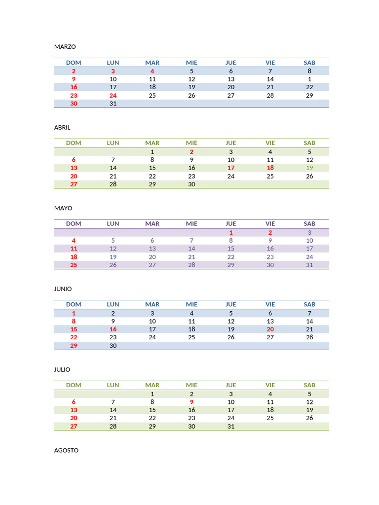 Calendario 2025 de Michel Zbinden | PDF