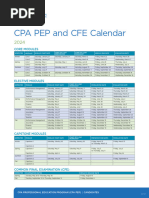 CPA PEP Schedule and Deadlines 2025 | PDF | Certified Public Accountant
