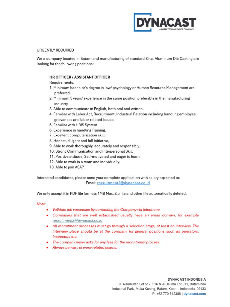 HR Officer_HR Asst. Officer | PDF