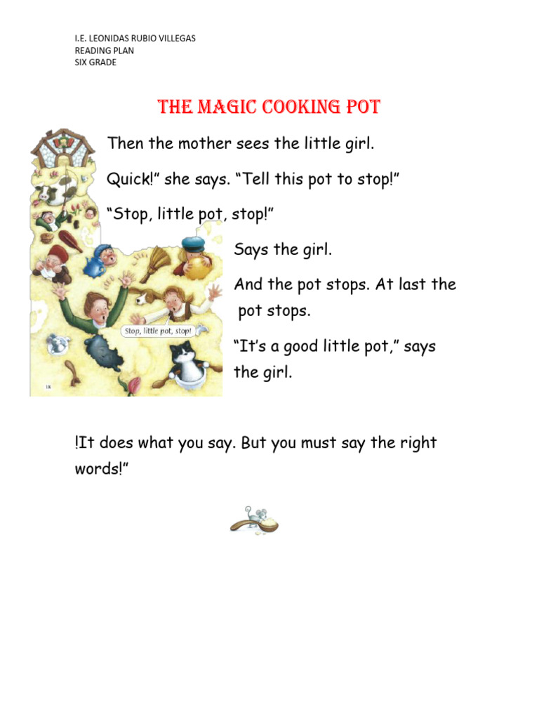 Reading 6. The Magic Cooking Pot | PDF
