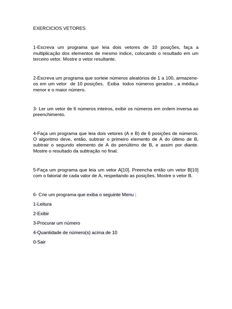 1-Vetores-EXERC_VETOR_05_04 - praticar | PDF