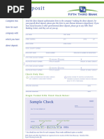 CIBC Void Cheque_Direct Deposit Form | PDF | Payments | Cheque