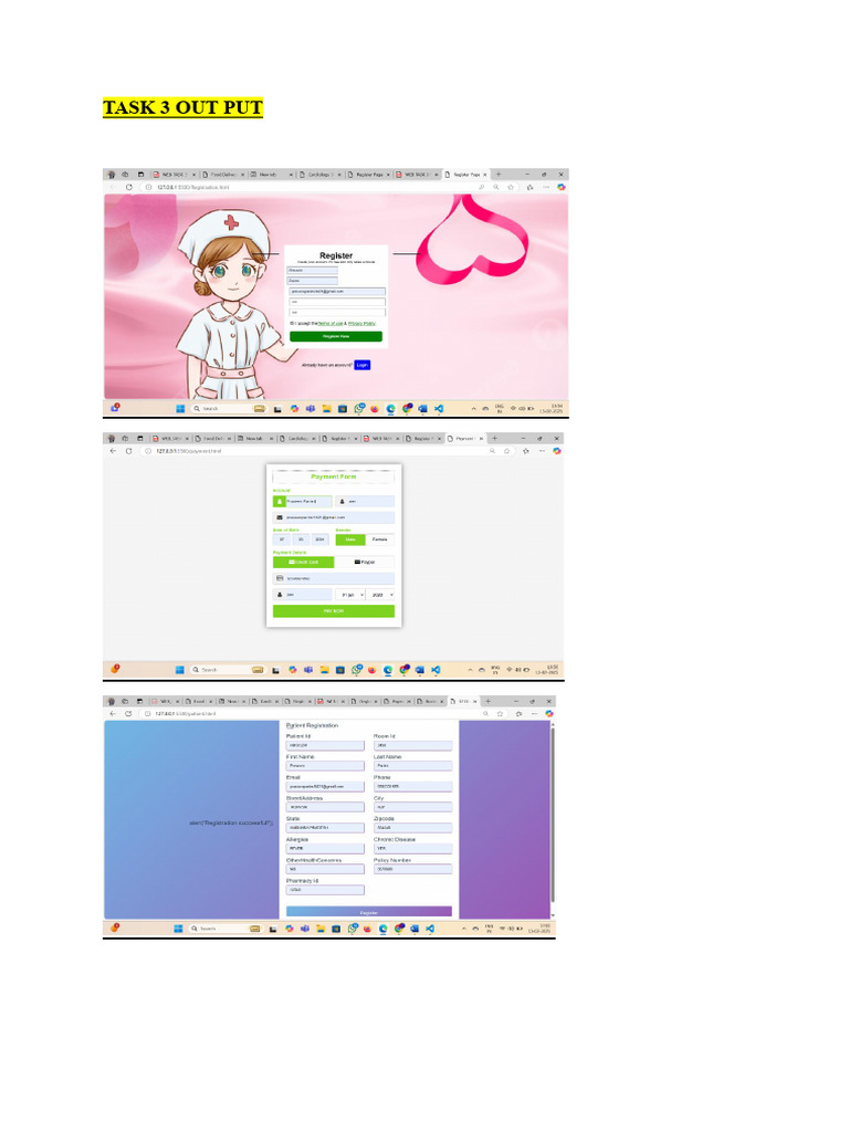 Task 3,4 Out Puts | PDF