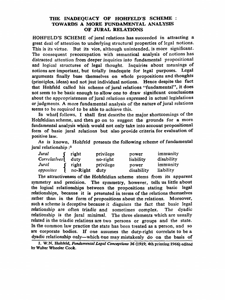 017 - The Inadequacy of Hohfeld's Scheme - Towards A More Fundamental ...