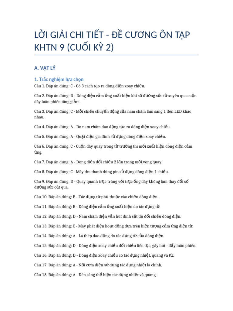 Loi_Giai_KHTN9_Part1_VatLy | PDF