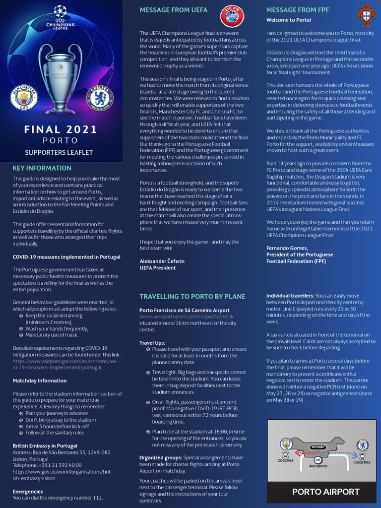 Uefa Champion League Final 2021 Porto | PDF