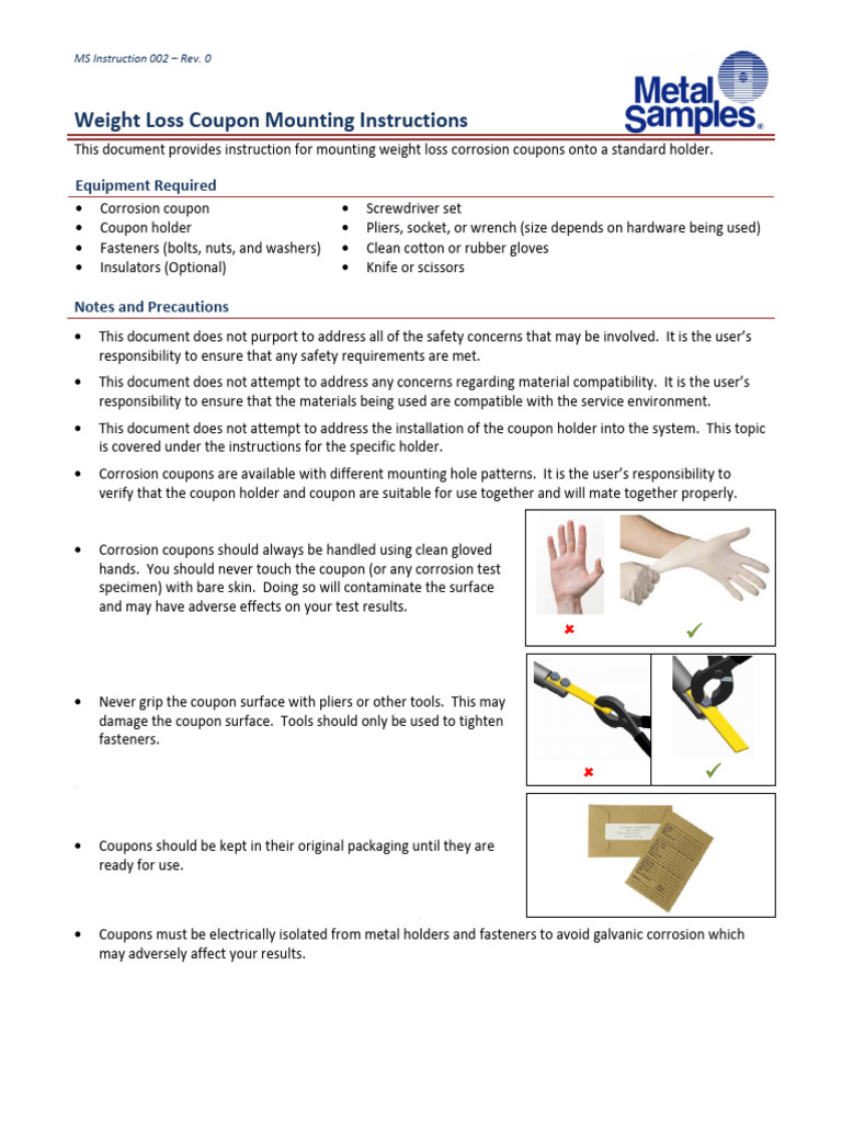 Weight Loss Coupon Mounting Guide | PDF | Screw | Nut (Hardware)