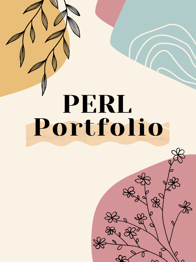 Pastel Colors Modern Minimal Portfolio Cover Page A4 Document ...