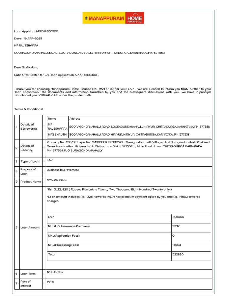 Manappuram Home Finance Limited | PDF | Money