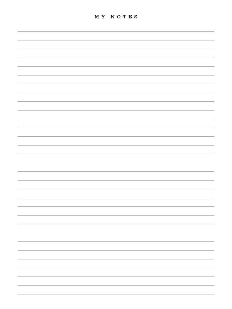 Minimalist Journal Notes Pages Planner PDF | PDF