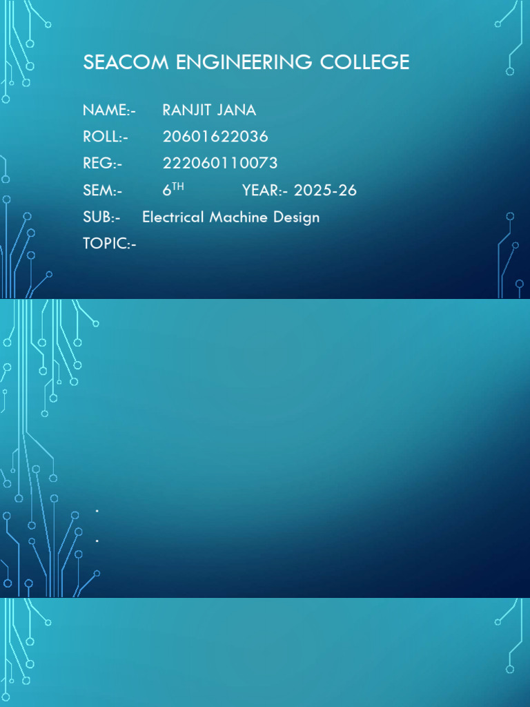 Ranjit Jana - PE-EE-601C - Ca1 - 1 | PDF | Dielectric | Heat
