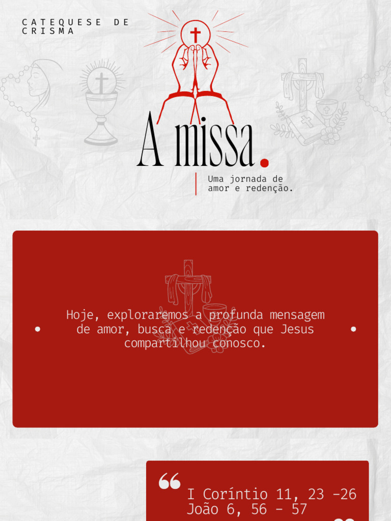 A Missa: Explicação Parte a Parte | PDF | Eucaristia | Oração