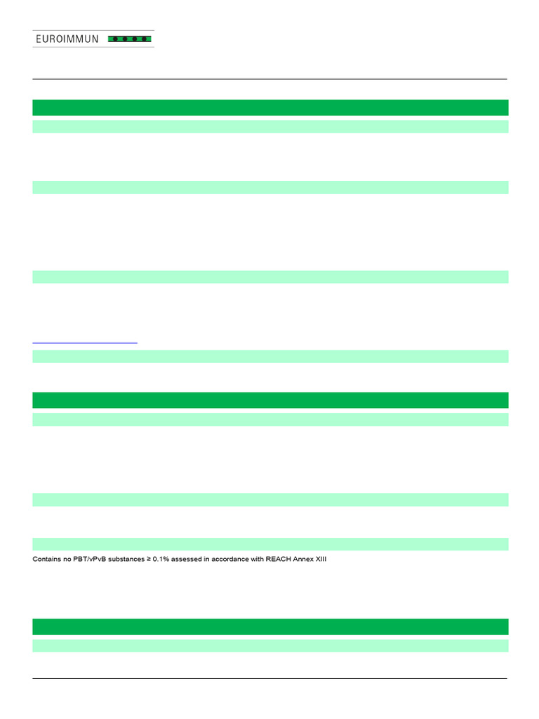 MSDS - Elisa - Reagent-P - Ze 1120-7 - GB - en - V3.0 | PDF | Dangerous ...