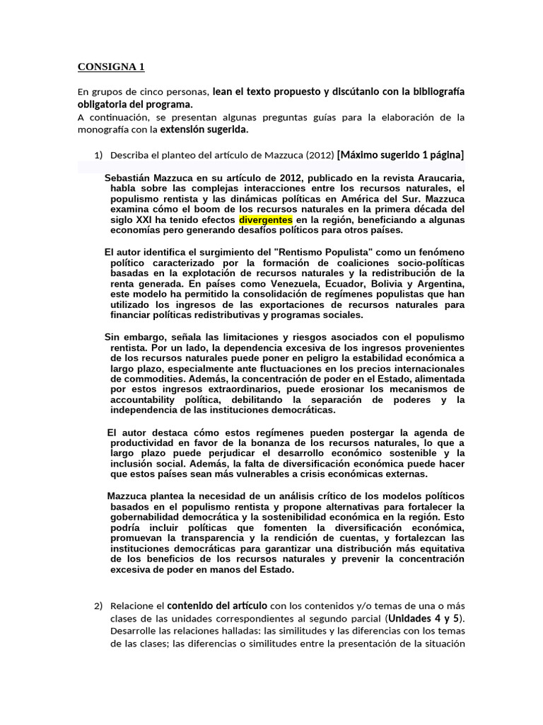CONSIGNA 1 | PDF | Responsabilidad | Administración Pública