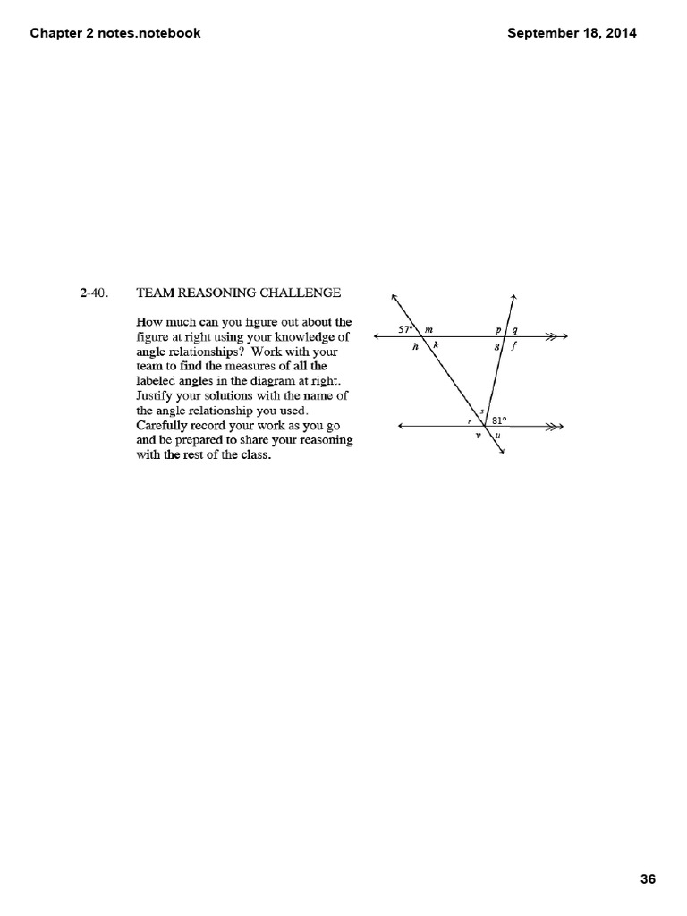 CPM Algebra1 - Chapter - 2 - Notes - 8 | PDF