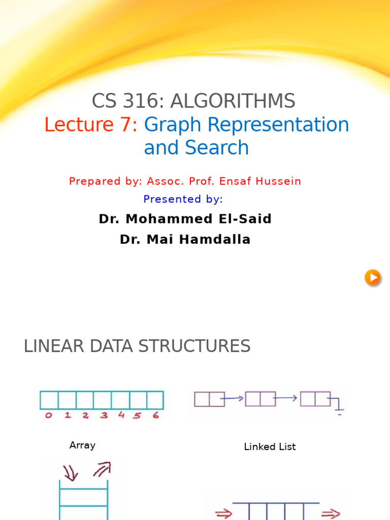 07 CS316 Graph 1 Search | PDF | Vertex (Graph Theory) | Mathematical Relations