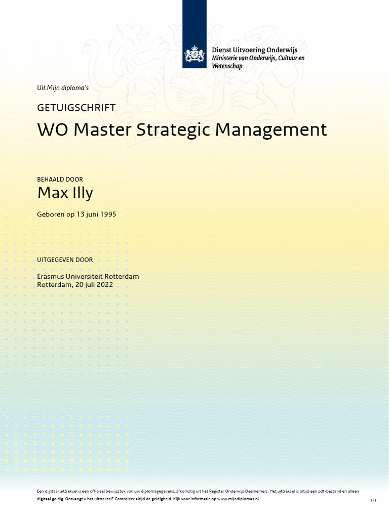WO Master Strategic Management | PDF