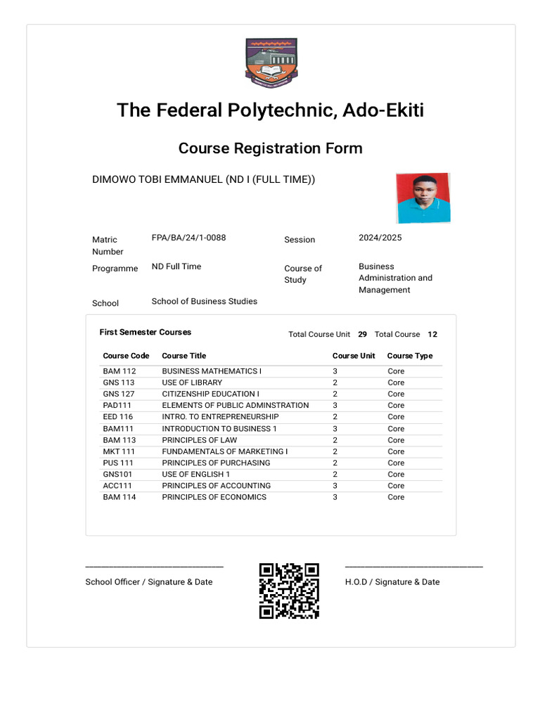 Students - Fedpolyado.edu - NG Student CourseRegistration ...