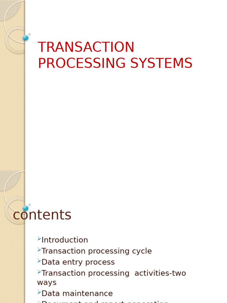 Transaction Processing Systems | PDF | Databases | Data