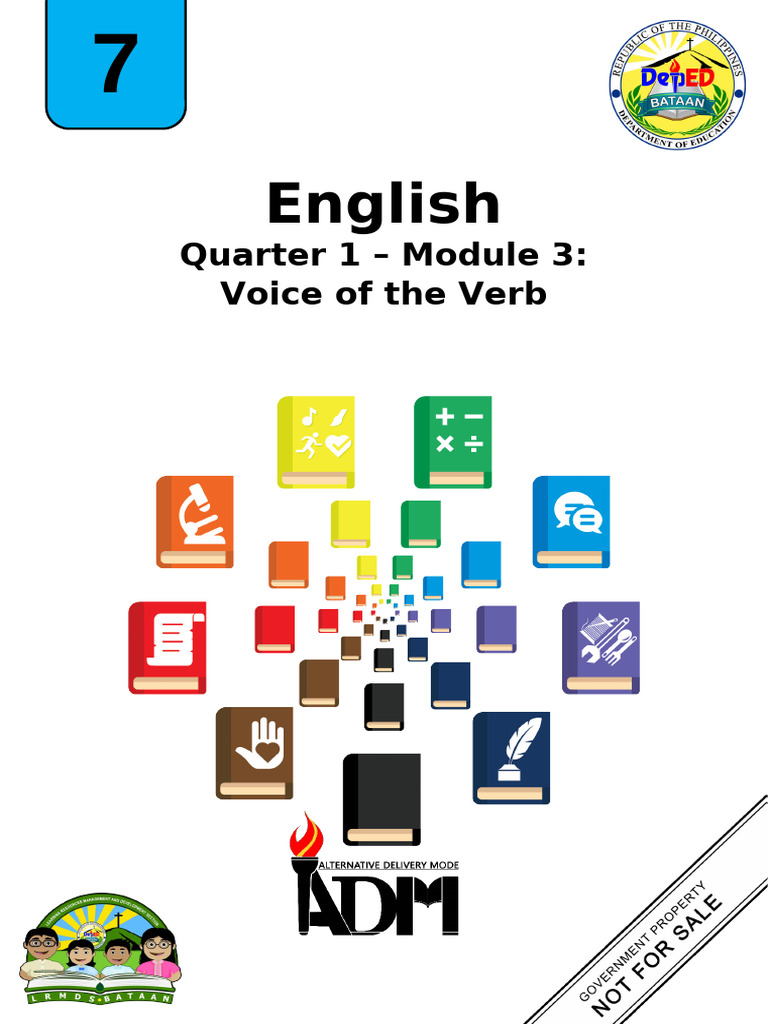 Grade 7 English: Voice of the Verb Module | PDF