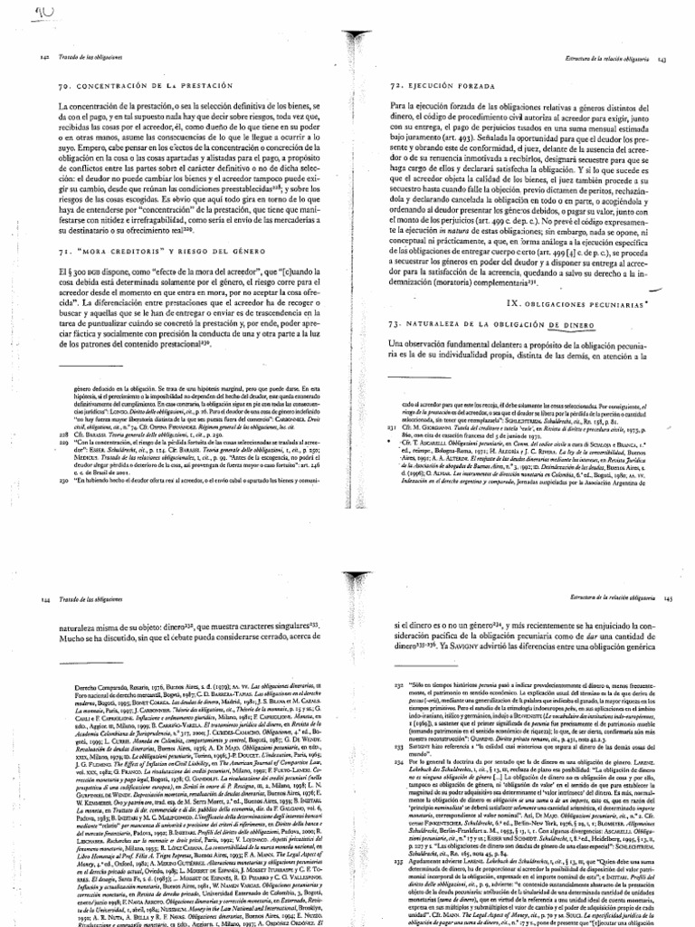 Hinestrosa Fernando-Obligaciones Pecuniarias | PDF