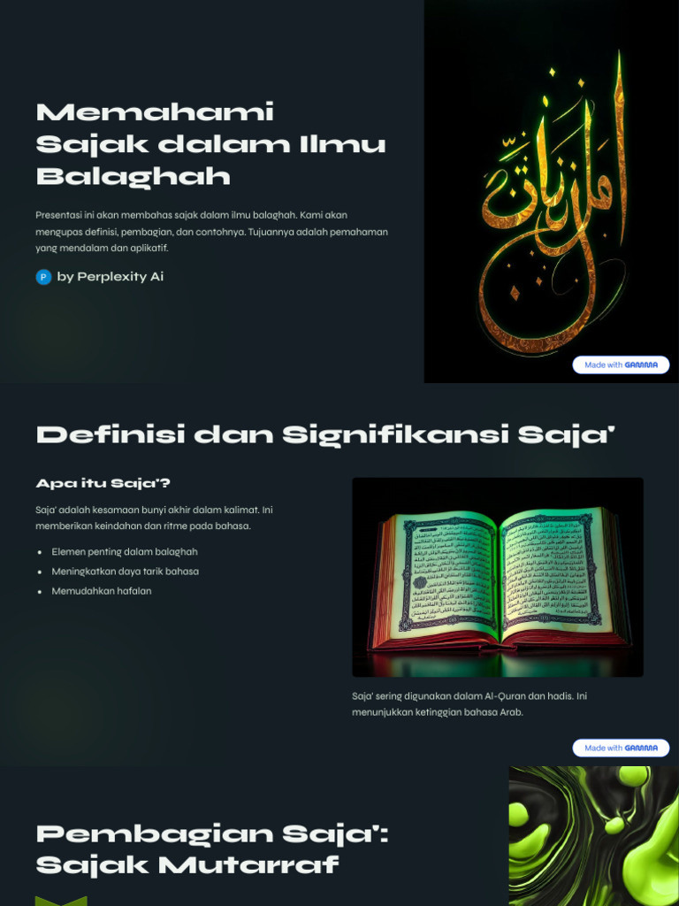 Memahami Sajak Dalam Ilmu Balaghah | PDF