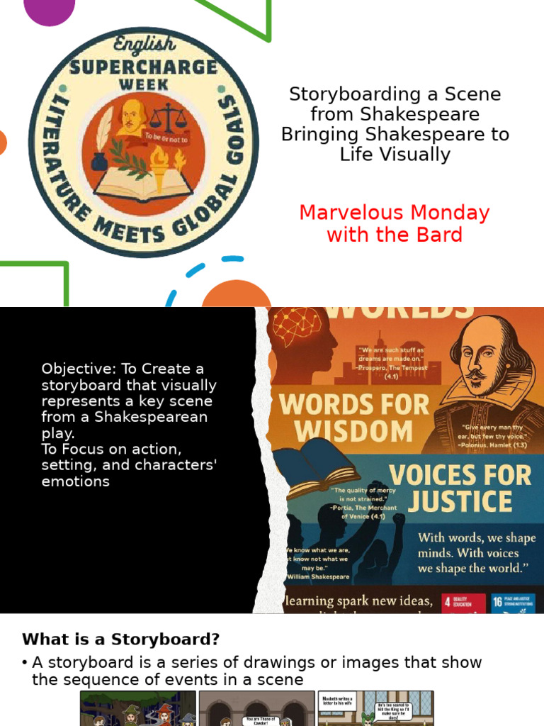 Storyboarding Key Shakespeare Scenes | PDF