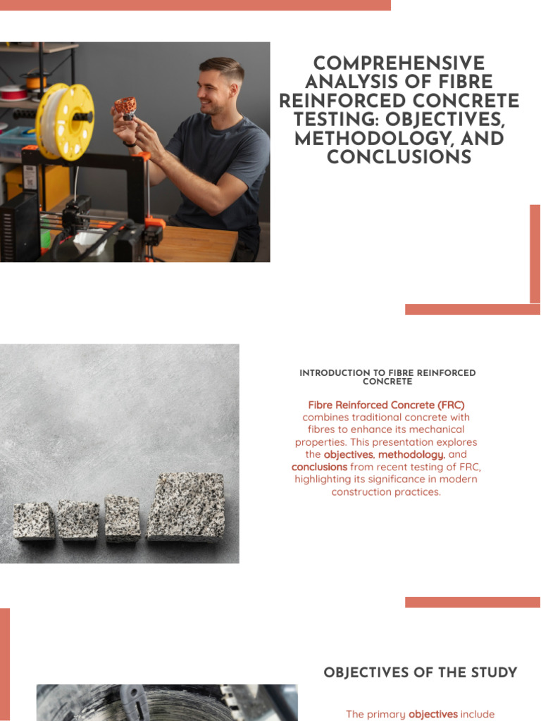 Slidesgo Comprehensive Analysis of Fibre Reinforced Concrete Testing ...