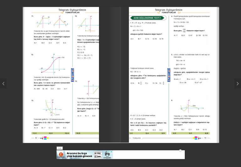 Apotemi Yayınları - TYT - AYT Matematik - Fonksiyonlar | PDF
