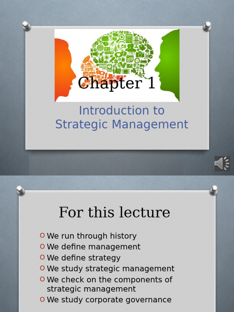 Chapter 1 Strategic Management | PDF | Strategic Management | Marketing