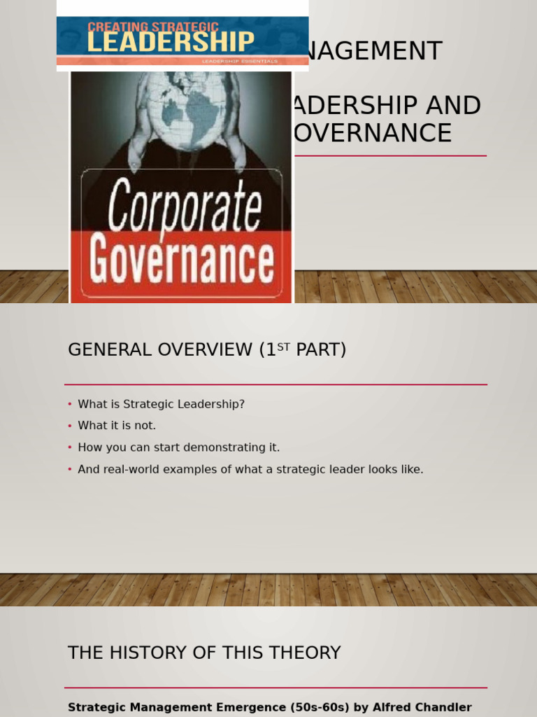Strategic Leadership & Corporate Governance | PDF | Leadership | Governance